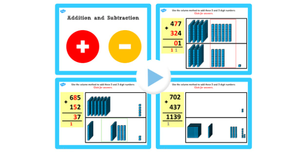 Year 3 Addition and Subtraction Lesson 3d Adding 3 and 3 Digit Numbers With