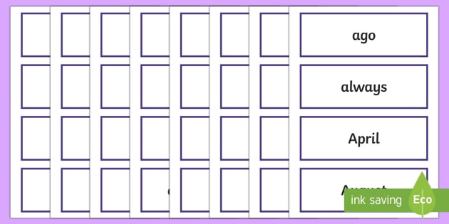 Year Four Core Words Word Cards (teacher made)