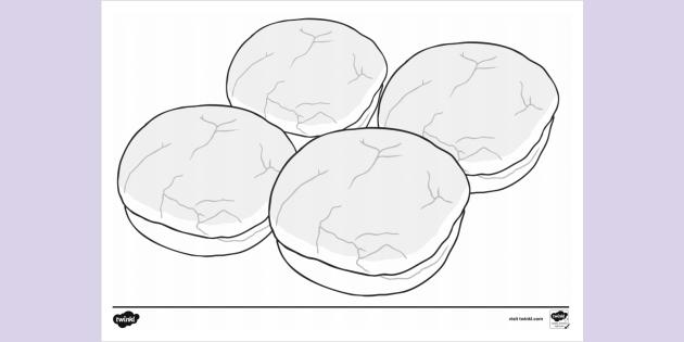 FREE! - 4 Bread Rolls Colouring | Colouring Sheets
