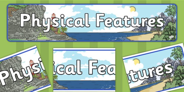 Physical Features Display Banner (teacher made)