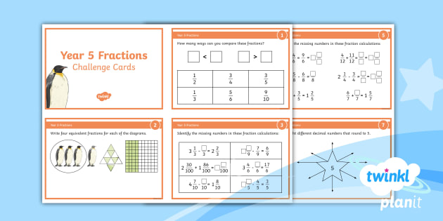 Year 5 Number - Fractions Primary Resources - PlanIt Maths Year 5