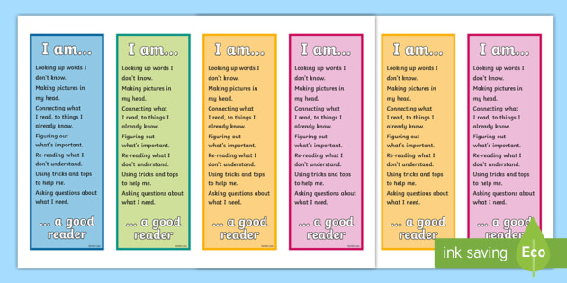 Good Reader Editable Bookmarks - - Smart Reader Poster