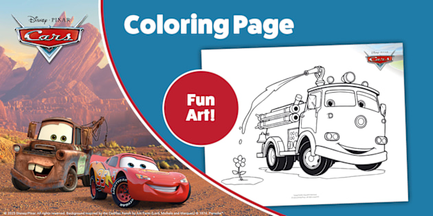 mater coloring picture