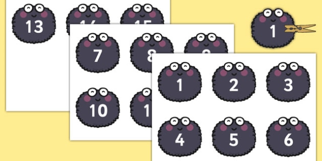 Spider Peg Activity up to 15 (teacher made)