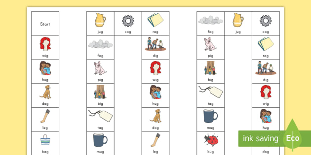 Final 'G' Board Game - special education, oral language, final