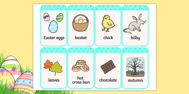 Easter Flashcards - easter, religion, RE, word cards, visual aid