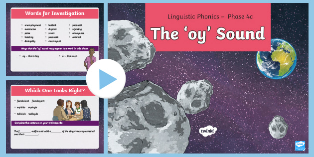 Linguistic Phonics Phase 4c 'oy' Sound PowerPoint