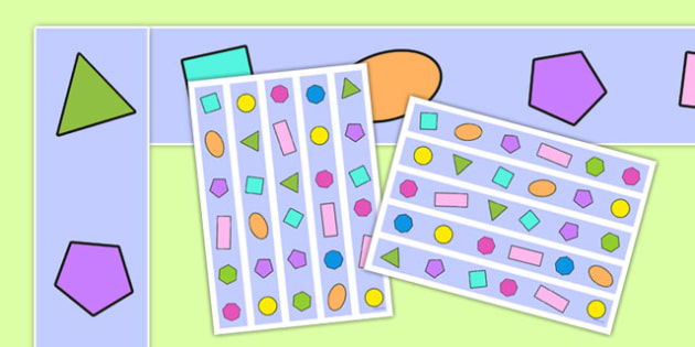 FREE! - 👉 2D Shape Display Borders (teacher made)