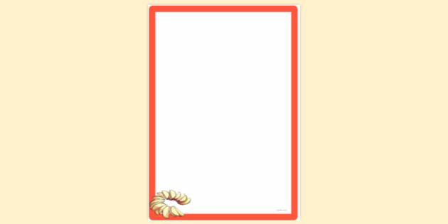 FREE! - Apple Slices Page Border | Page Borders | Twinkl