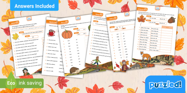 Autumn Verbal Reasoning Pack - L3 - Twinkl Puzzled - Kids