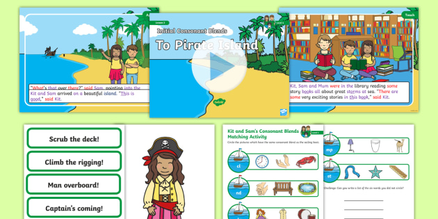 Consonant Blends Lesson Pack - Level 4 Week 4 Lesson 3 Activity Pack