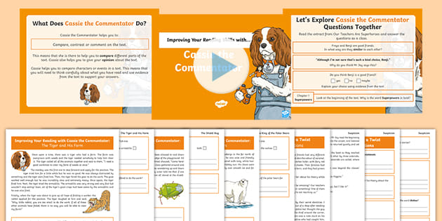 LKS2 Improving Your Reading Skills With... Cassie the Commentator Activity