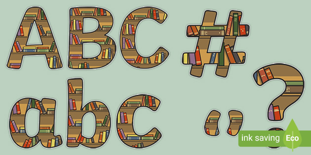 Books Lettering Pack (Teacher-Made)