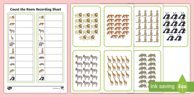 Count the Room 11-20: Zoo Animals Activity Pack