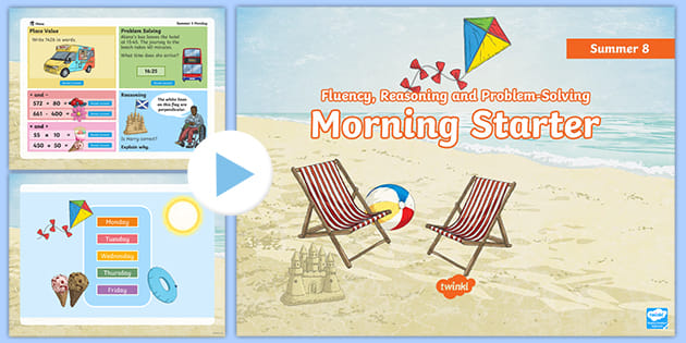 Year 3 Maths Summer Morning Starter PowerPoint 8