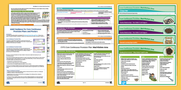 EYFS Mud Kitchen Core Continuous Provision Plan and Pack