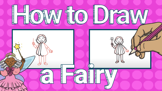 How to Draw a Fairy | Twinkl Kid's TV (teacher made)