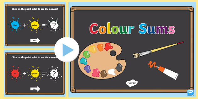 Colour Mixing Sums PowerPoint (teacher made)
