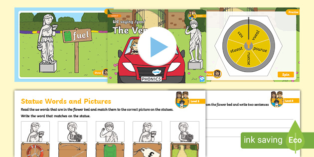 ‘ue’ saying /yoo/ and /oo/ Lesson Pack - Level 5 Week 12 Lesson 2 Activity