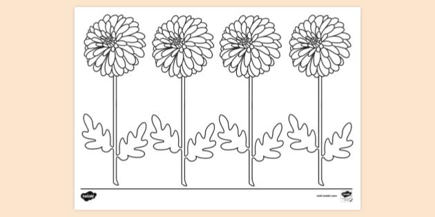 FREE! - Dahlia Colouring Page | Colouring Sheets