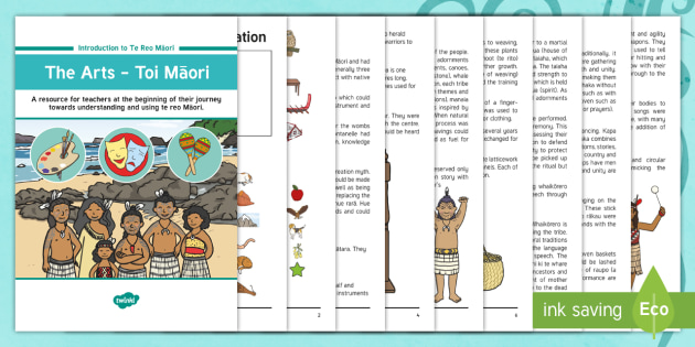 Introduction to Te Reo Māori: The Arts Booklet