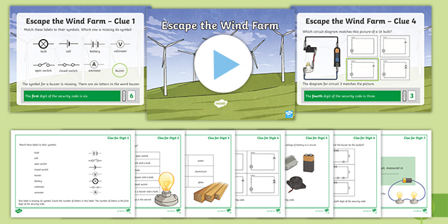 Year 6 Electricity Escape the Room Game (teacher made)