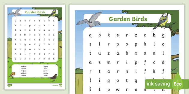 Birds Word Searches | twinkl.ca
