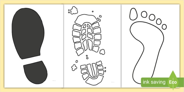 Giant Footprint Display Cut-Outs