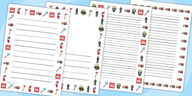 FREE! - Fire Service Resources | Page Borders (teacher made)
