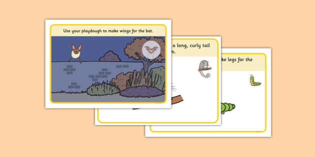 Backyard Animals Playdough Mats (Teacher-Made)