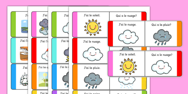 Cartes en boucle sur la météo (teacher made)