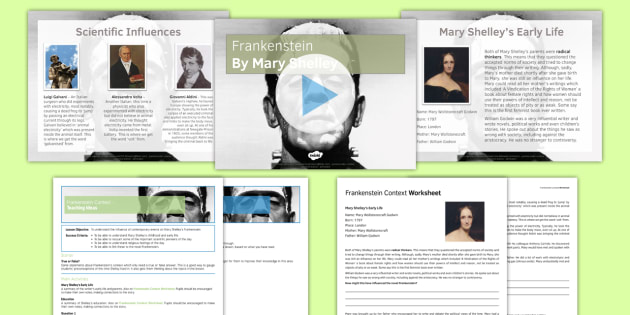 GCSE Frankenstein Context Lesson Pack (teacher made)