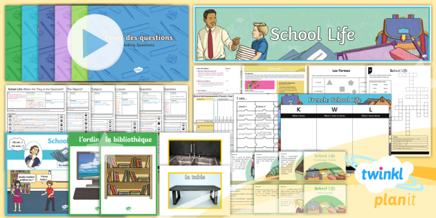 French Learning KS2 - School Life Unit Pack (teacher made)