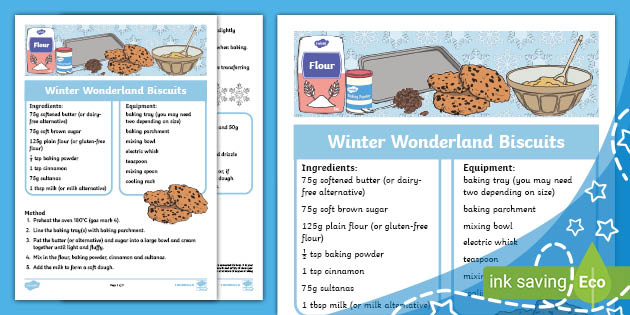 Winter Wonderland Biscuits (teacher made)