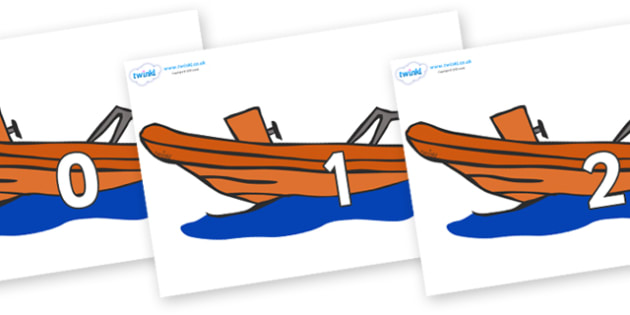 FREE! - Numbers 0-100 on Lifeboats (teacher made)