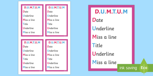 DUMTUM Book Prompt (teacher made)