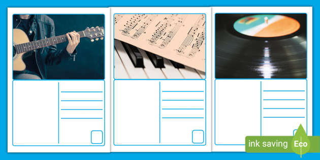 FREE! - Music Postcard (teacher made)