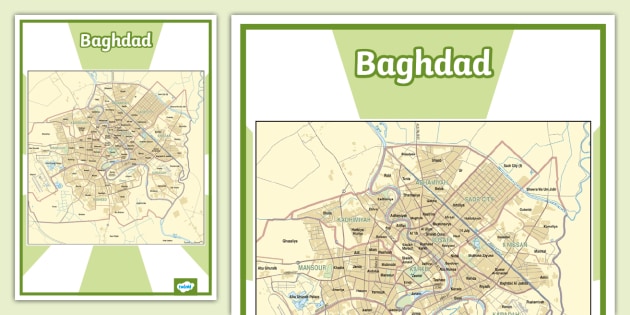 Baghdad City Map Iraq Map And The Location Of Baghdad City (http://www