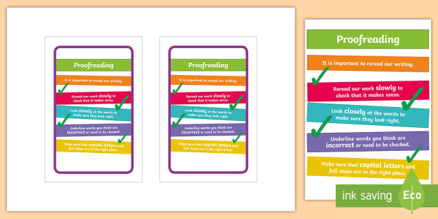 Proofreading Prompts IKEA Tolsby/Fiestad Frame - Proofreading Prompts IKEA