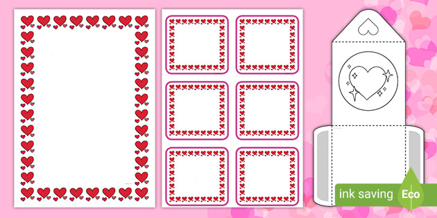Valentine's Day Stationery Set (teacher made)