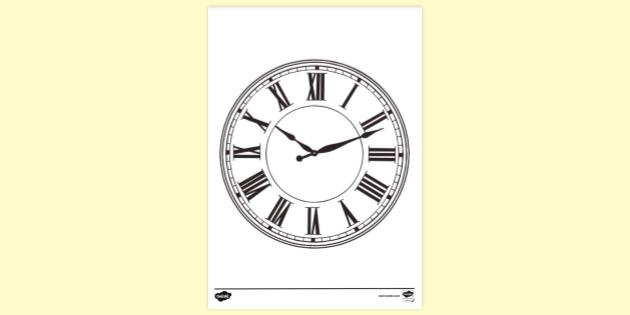 FREE! - Old Clock Colouring Sheets | Colouring Pages