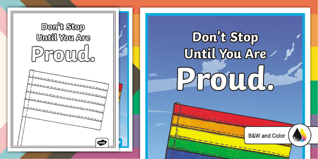 Don't Stop Until You Are Proud Inspirational Poster