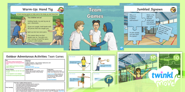 OAA: Team Games - Year 4 PE Lesson - Obstacle, course