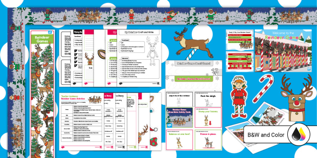Reindeer Games Activity Pack - Christmas Activities