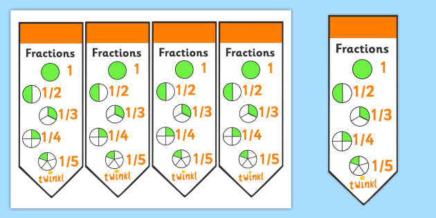 FREE! - Fractions Bookmarks (teacher made)