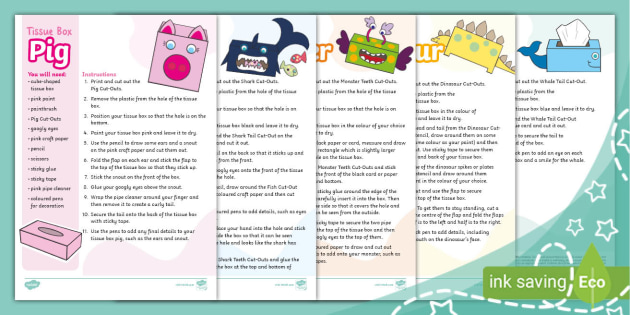 Tissue Box Creatures (teacher made)