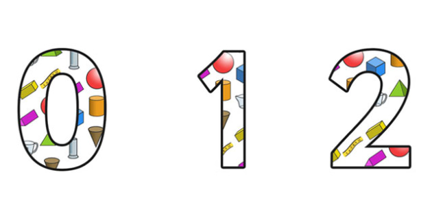 Shape Space and Measure Small Display Numbers