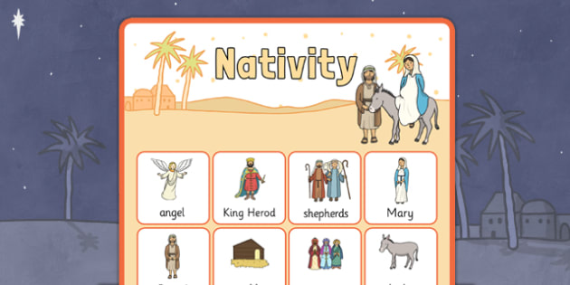 Nativity Vocabulary Poster (teacher made)