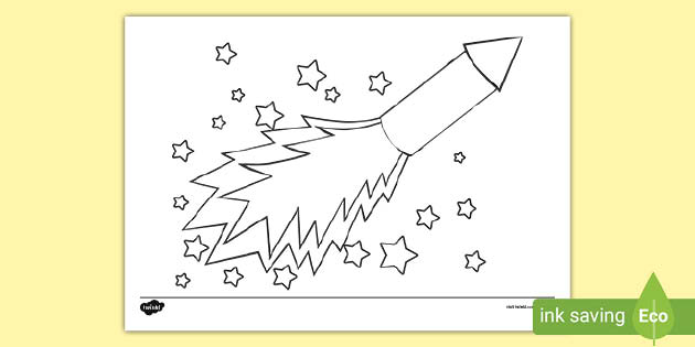 Rocket Firework Template (teacher made)