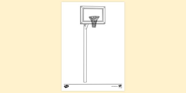 FREE! - Basketball Net Colouring | Colouring Sheets